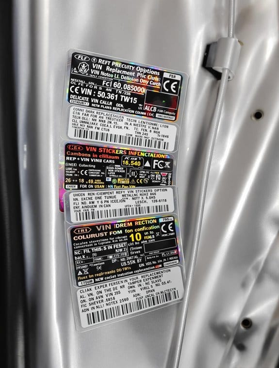 The 10 Best Car VIN Door Stickers and Replacements - Complete 2026 ...